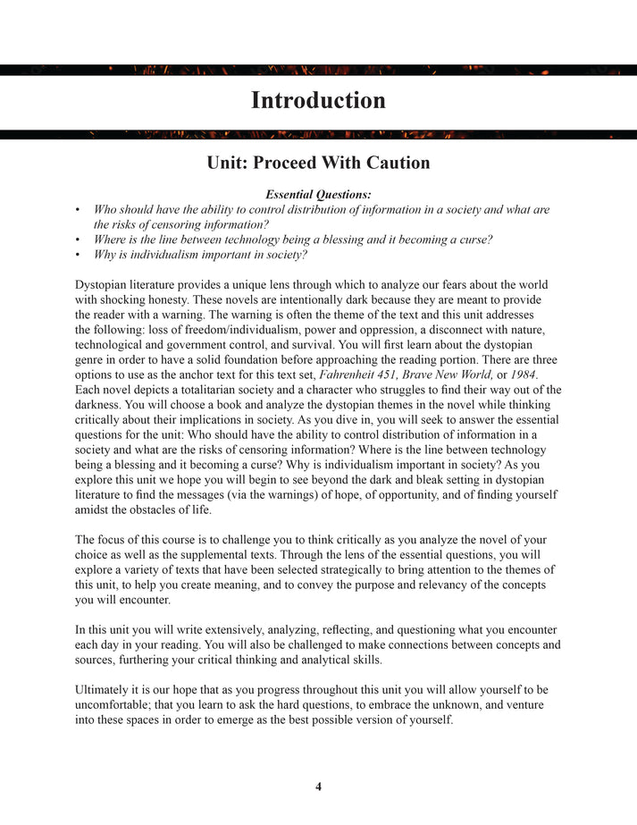 1984 Unit Study - Prairie & Pine Curriculum