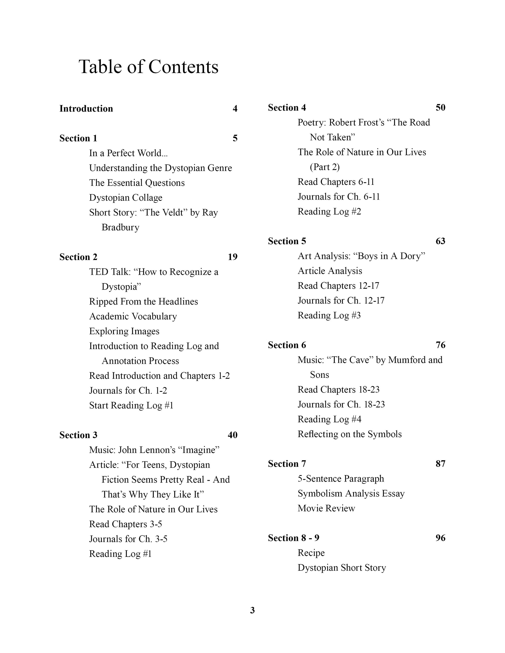 The Giver Unit Study - Prairie & Pine Curriculum