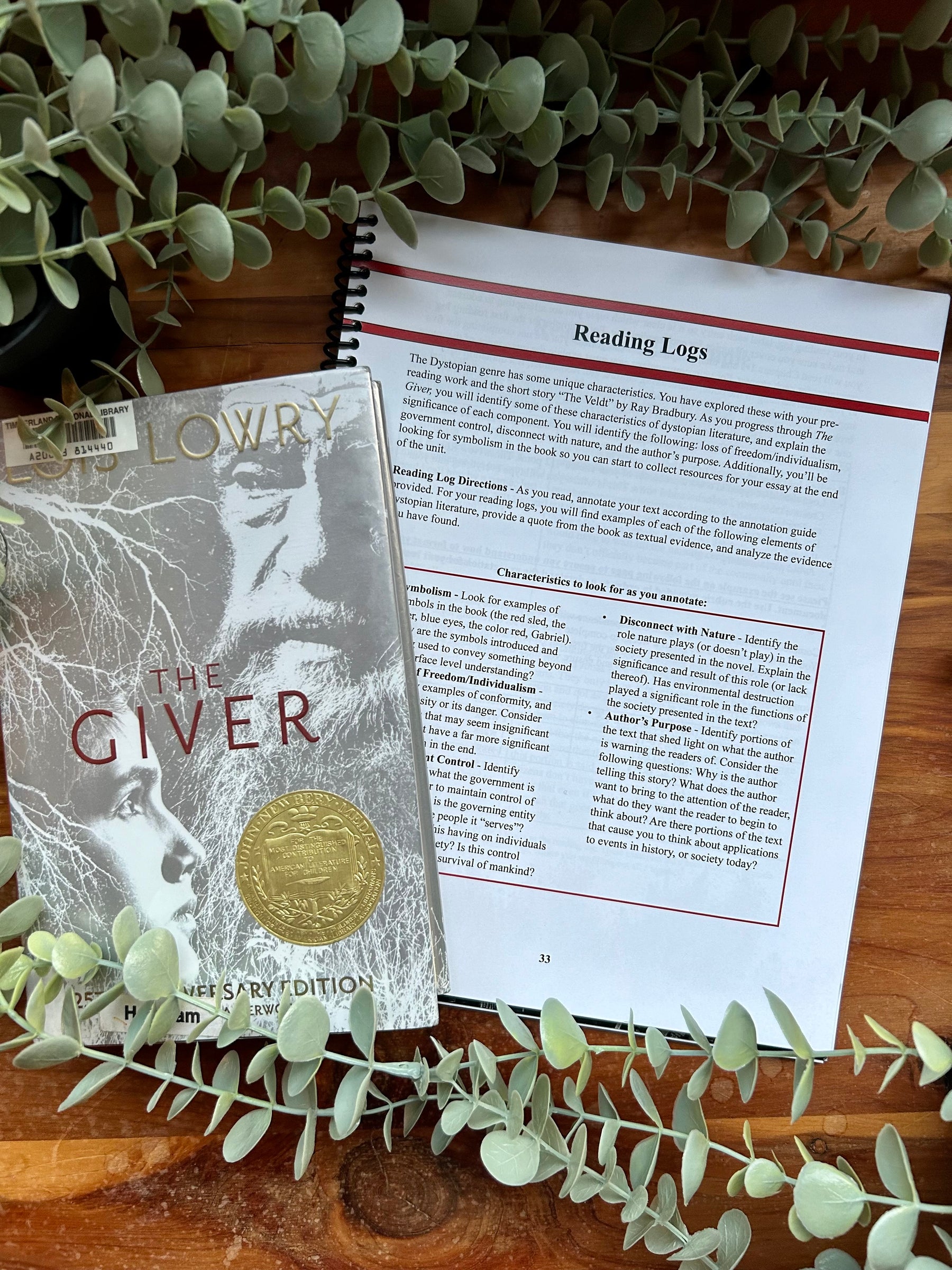 The Giver Unit Study Free Preview – Prairie & Pine Curriculum
